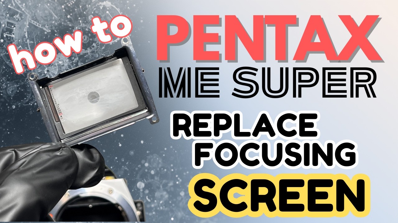 How To Replace The Focusing Screen on Pentax ME Super - YouTube