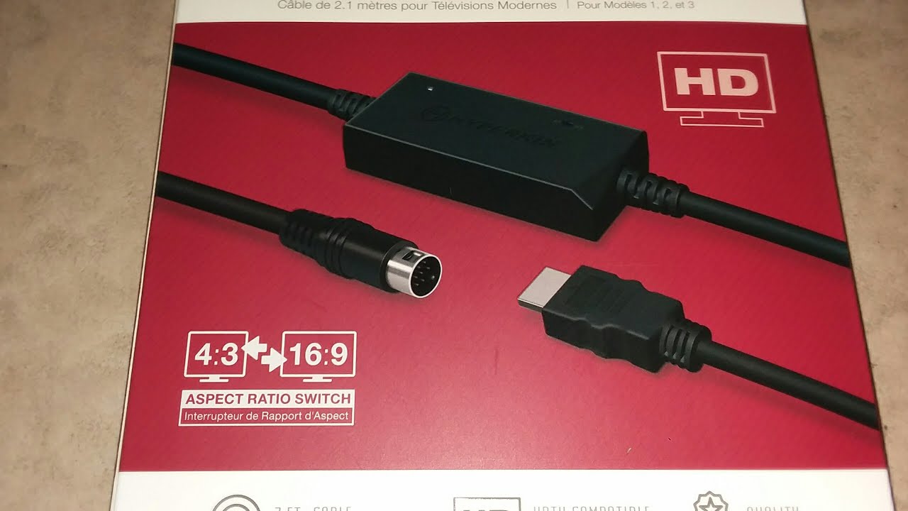 $25 Hyperkin Sega Genesis 2 HDMI Cable for 32X and testing - YouTube