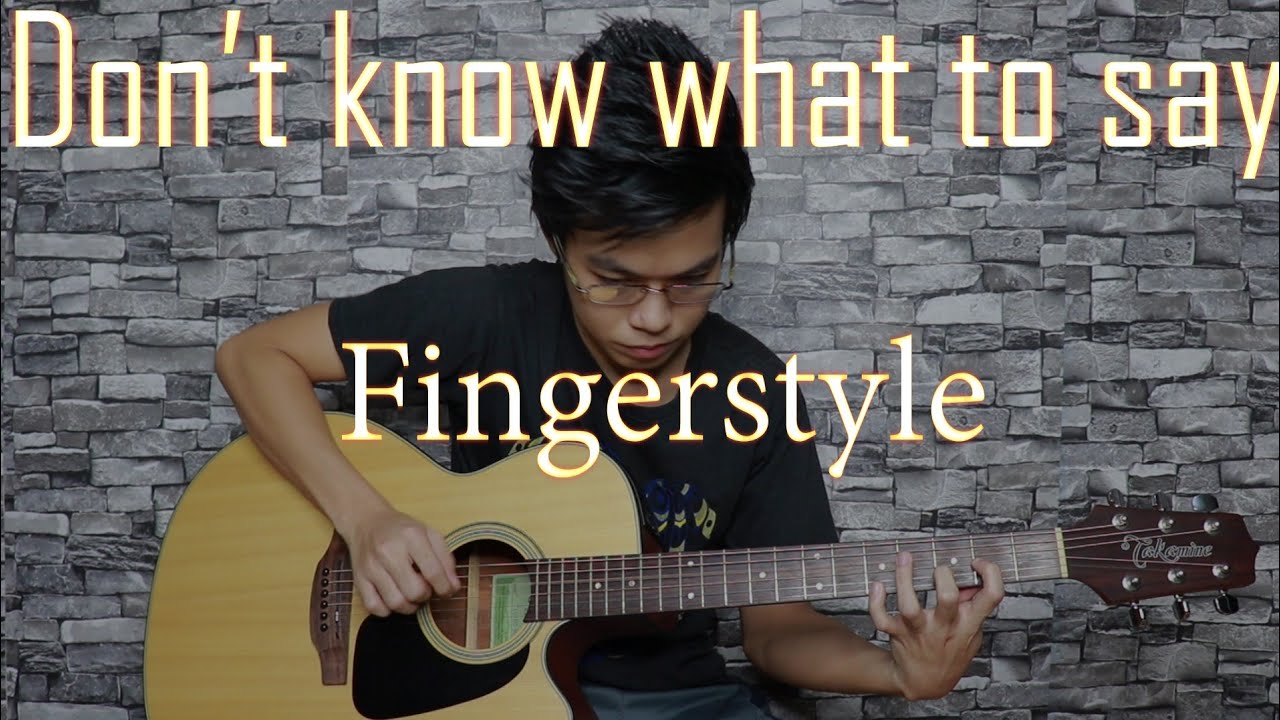 Don't know what to say - Ric Segreto (Fingerstyle) - YouTube