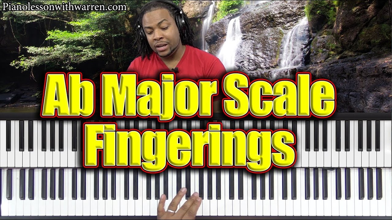 How To Play Ab Major Scale On Piano - YouTube