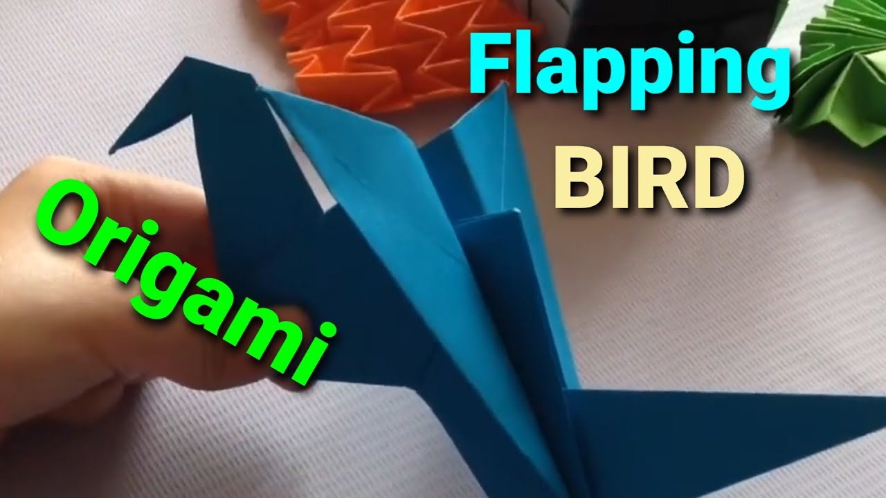 ORIGAMI FLAPPING BIRD TUTORIAL - YouTube