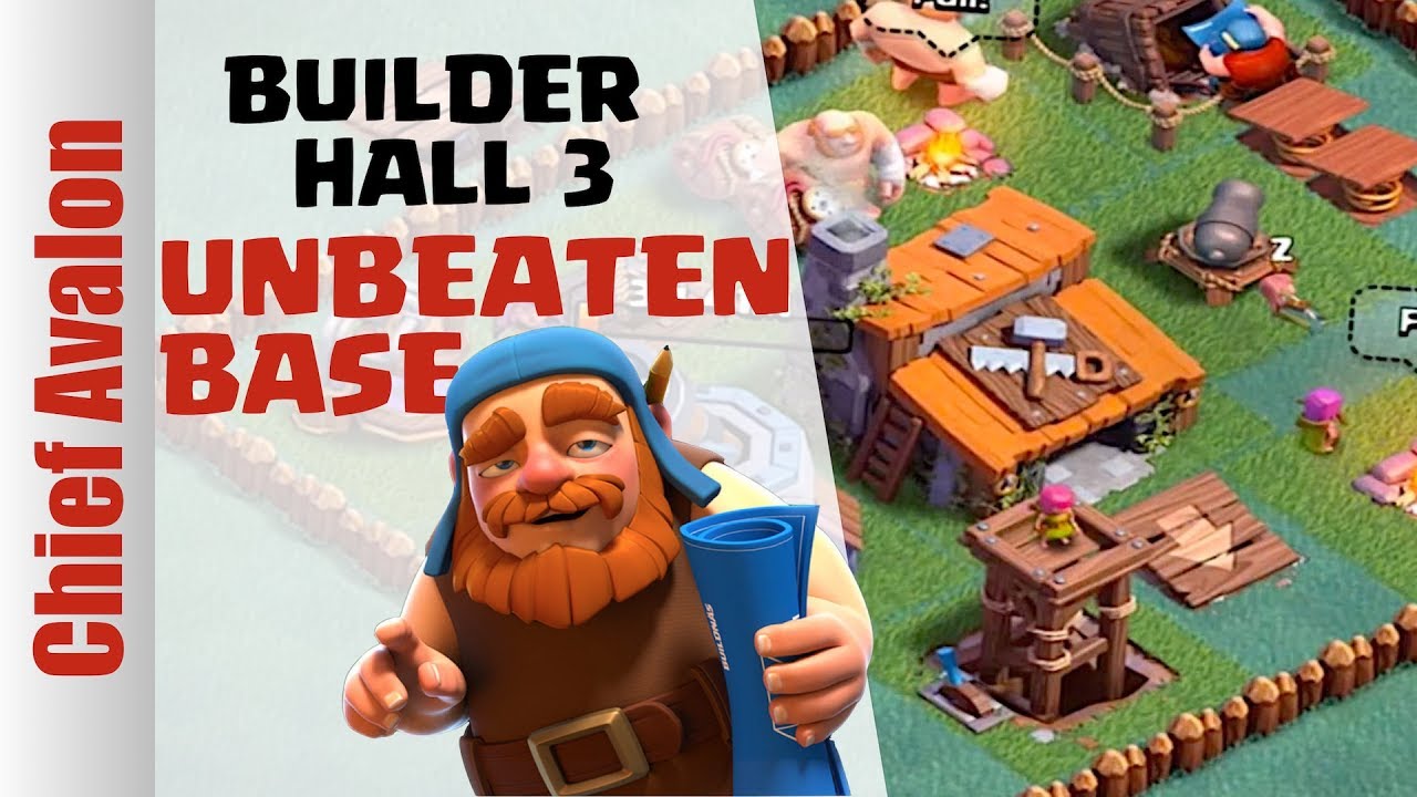 UNDEFEATED BUILDER HALL 3 BASE | Clash of Clans Builder Base - YouTube