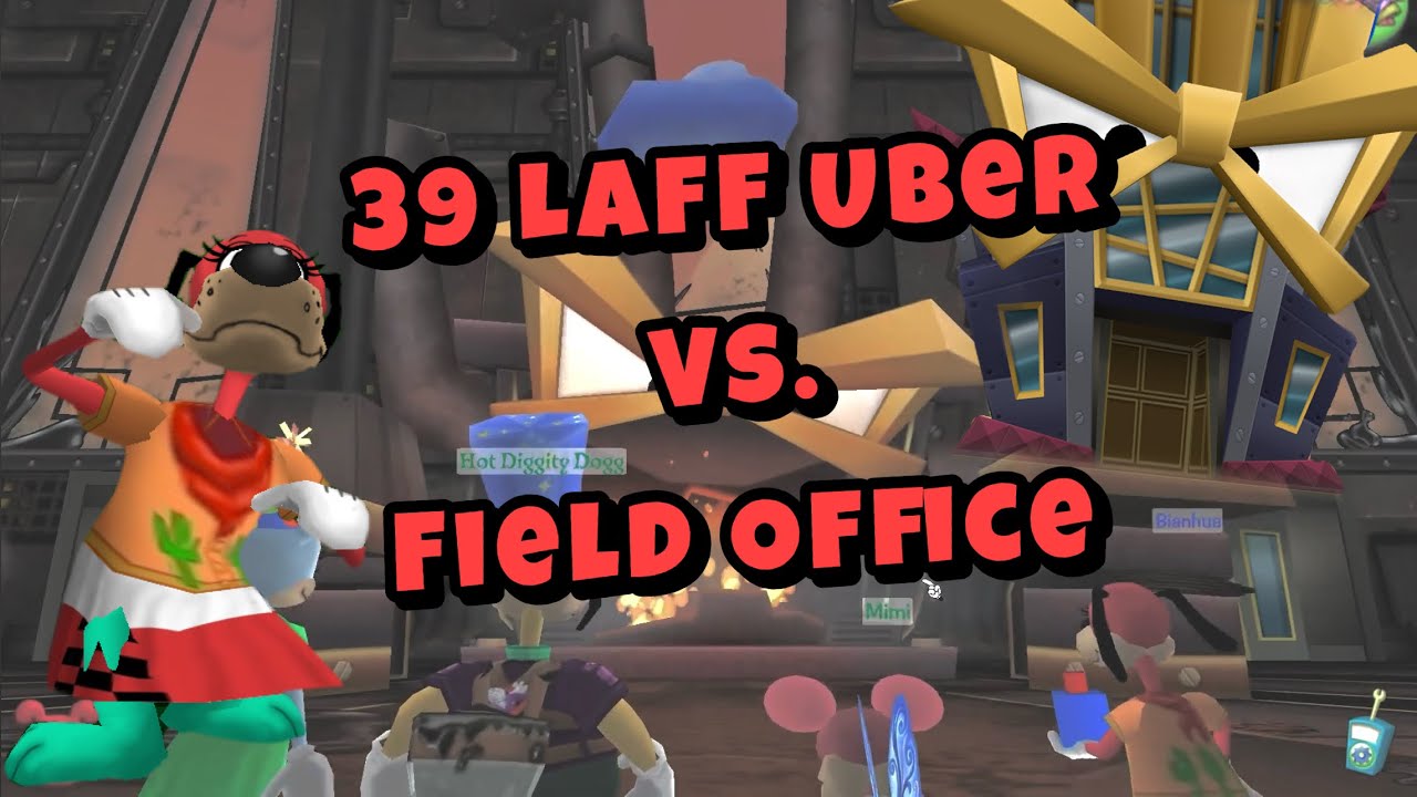 39 Laff Uber defeats a Field Office - Toontown Rewritten - YouTube