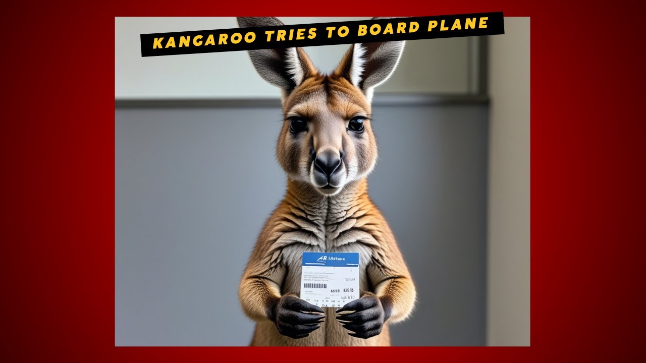 Kangaroo Tries to Board Plane — Viral Airport Scene Sparks Internet ...