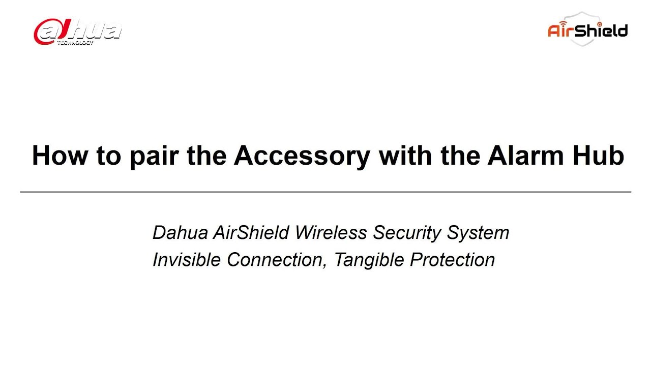 How to pair the Peripherals with the Alarm Hub - YouTube