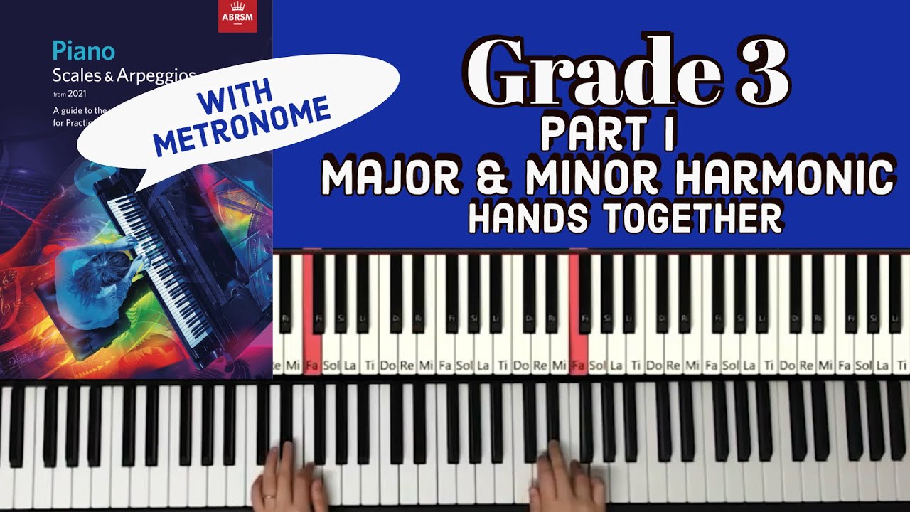 Grade 3 ABRSM Scales & Arpeggios I. Major & Minor Harmonic Scales Hands ...