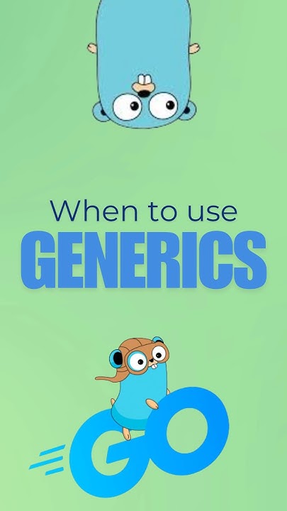 When to use Generics? #go #coding - YouTube