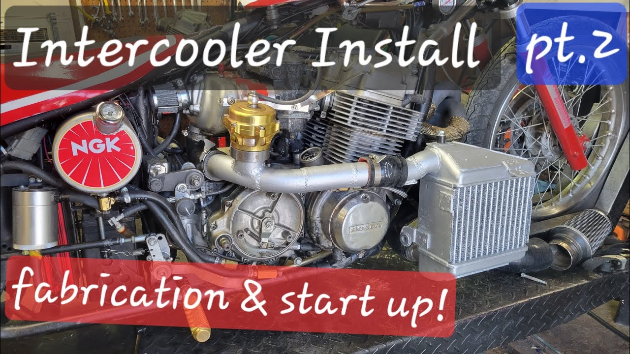 Cb750 Turbo Landspeed Intercooler Install - fabrication and testing ...
