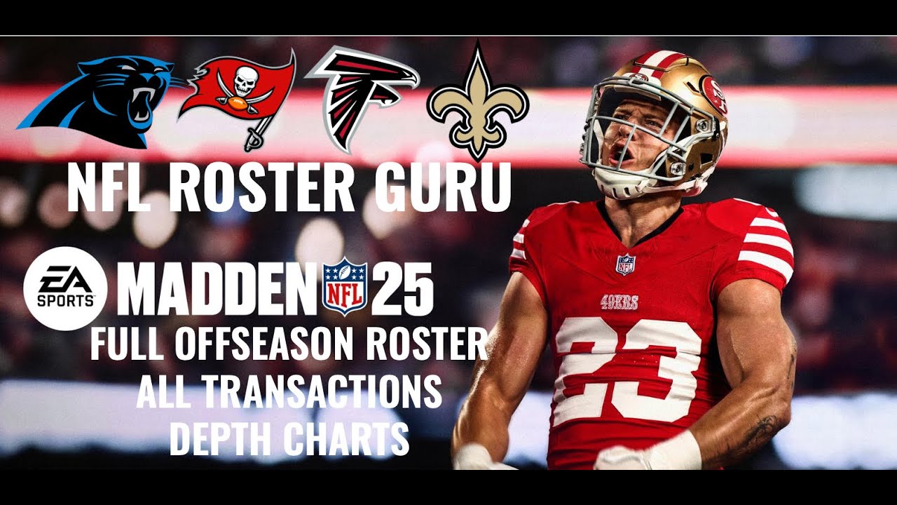 Madden NFL 25 - PS5 Post Draft Offseason Roster - NFC South - All Picks ...