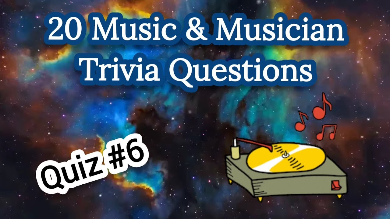 Quiz #6: Twenty Trivia Questions about Music & Musicians! #trivia # ...