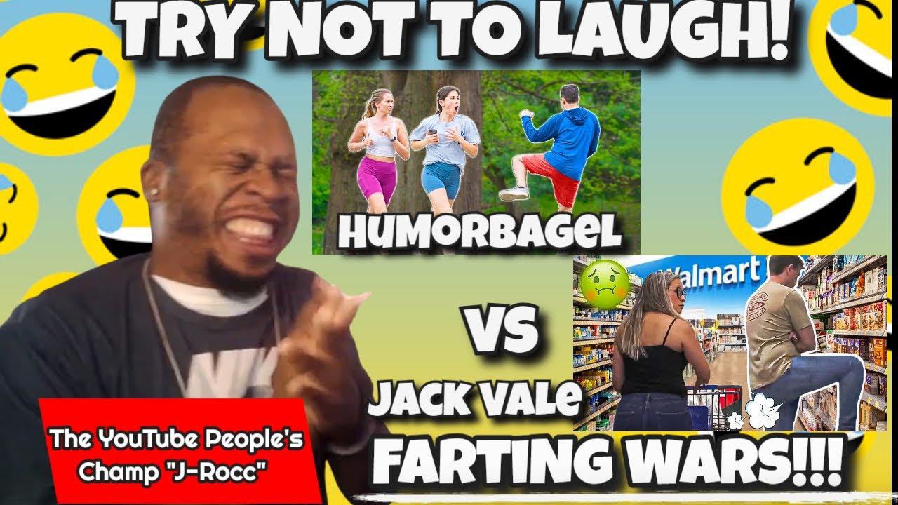 Jack Vale vs Humorbagel Fart Wars Part 2- Try Not to Laugh Challenge 🤣🤣 ...
