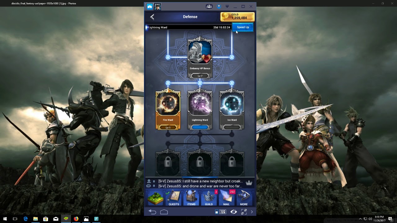 Ward Defence In Final Fantasy A New Empire - YouTube