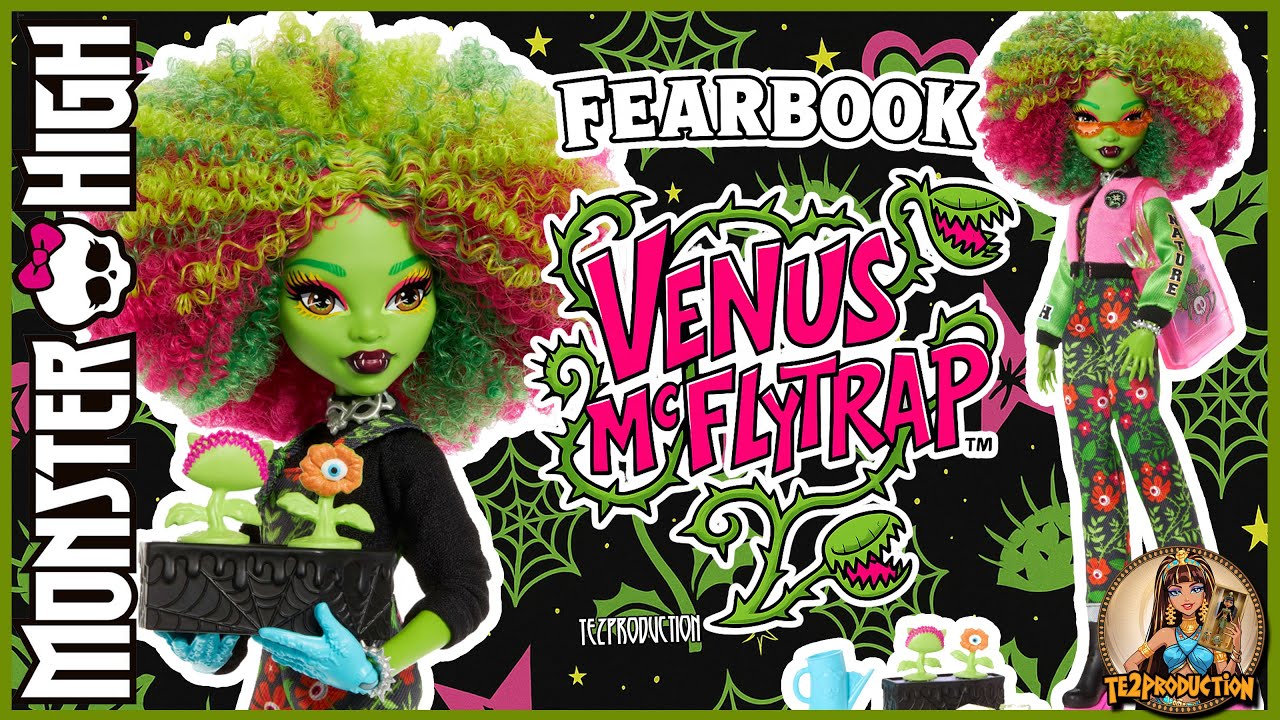 REVIEW MONSTER HIGH VENUS MCFLYTRAP FEARBOOK - YouTube