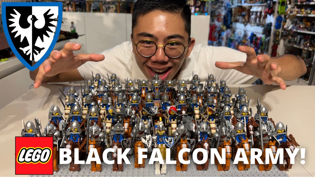 Building a LEGO Castle Black Falcon ARMY! - YouTube