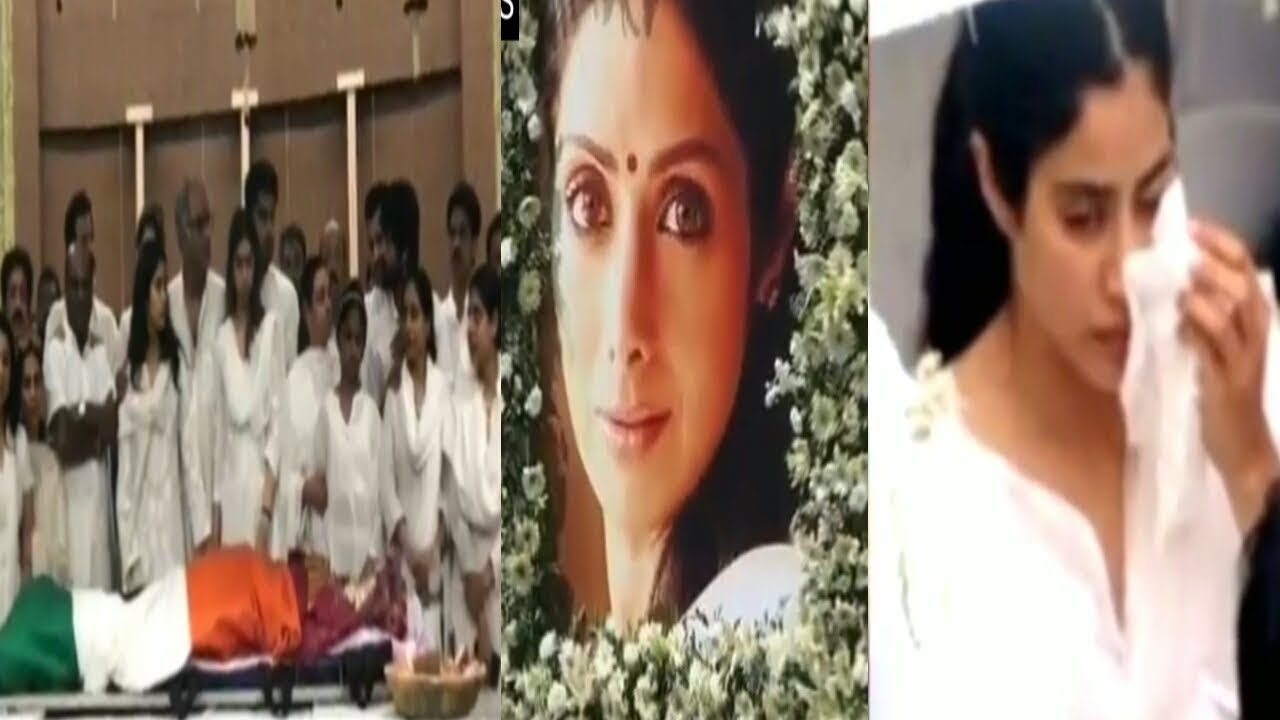 EMOTIONAL Jhanvi kapoor Crying With Arjun Kapoor In Sridevi Funeral ...