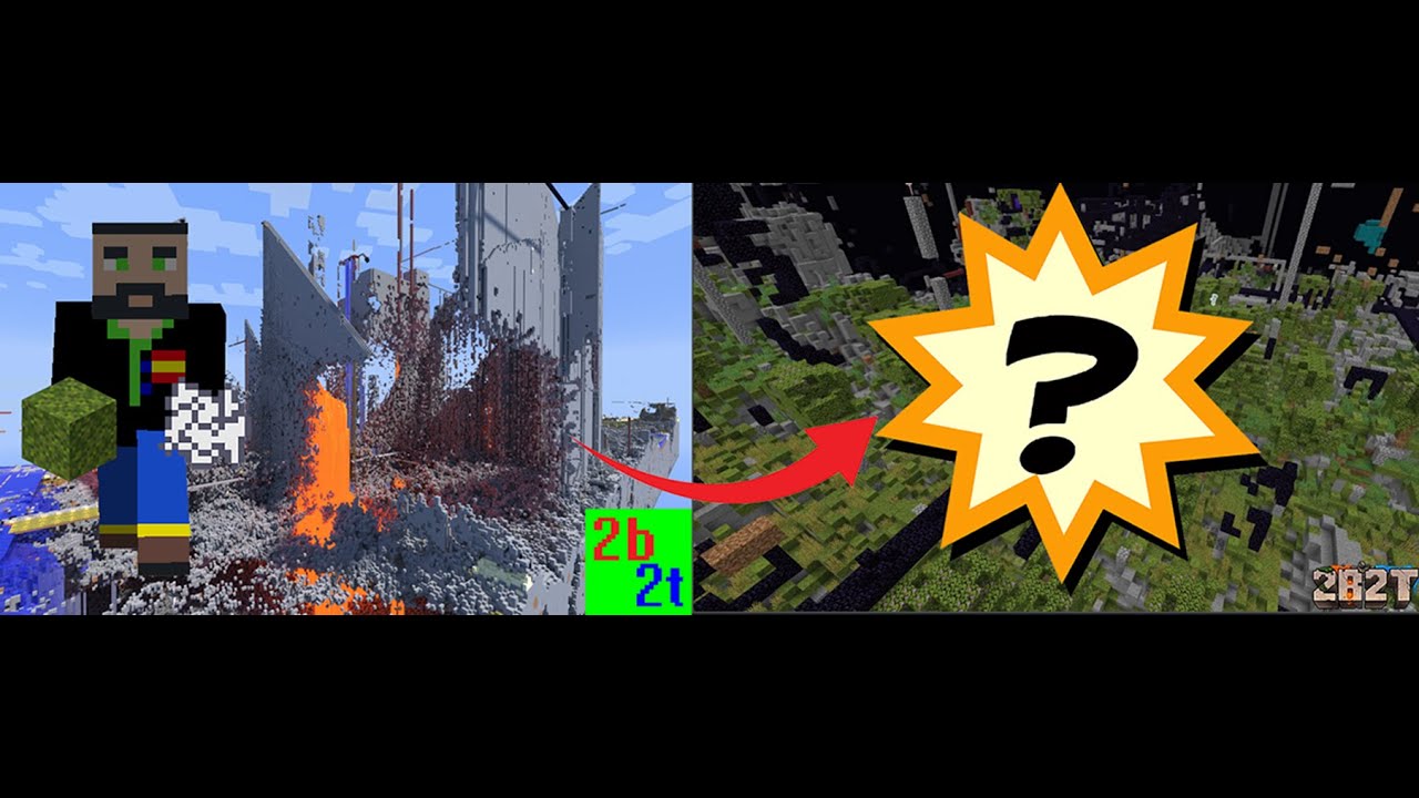 El dia que el spawn de 2B2T se tiño de verde y la vida volvio a el! - YouTube