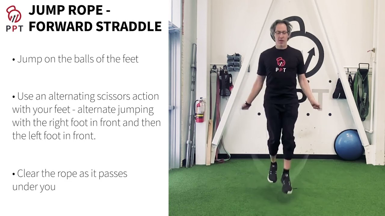 Conditioning Jump Rope Forward Straddle - YouTube