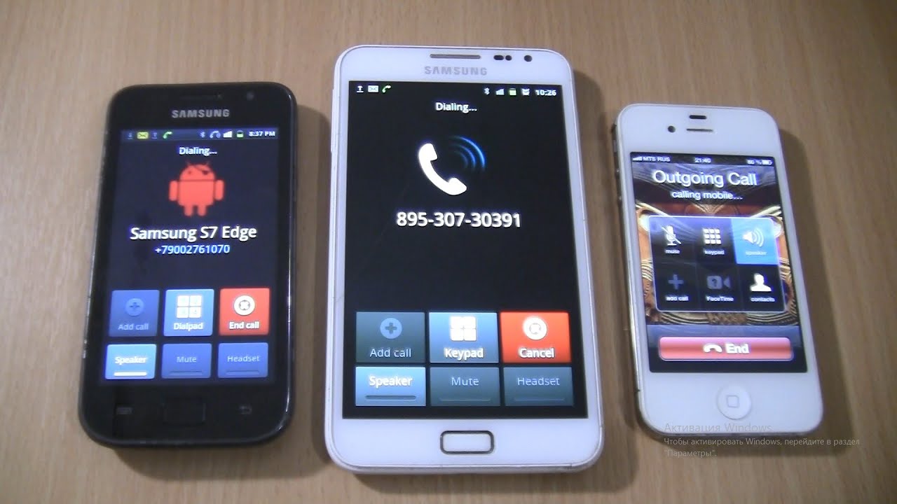 Samsung Galaxy Note 1+Iphone 4s Ios 6+Samsung S1 Incoming call ...
