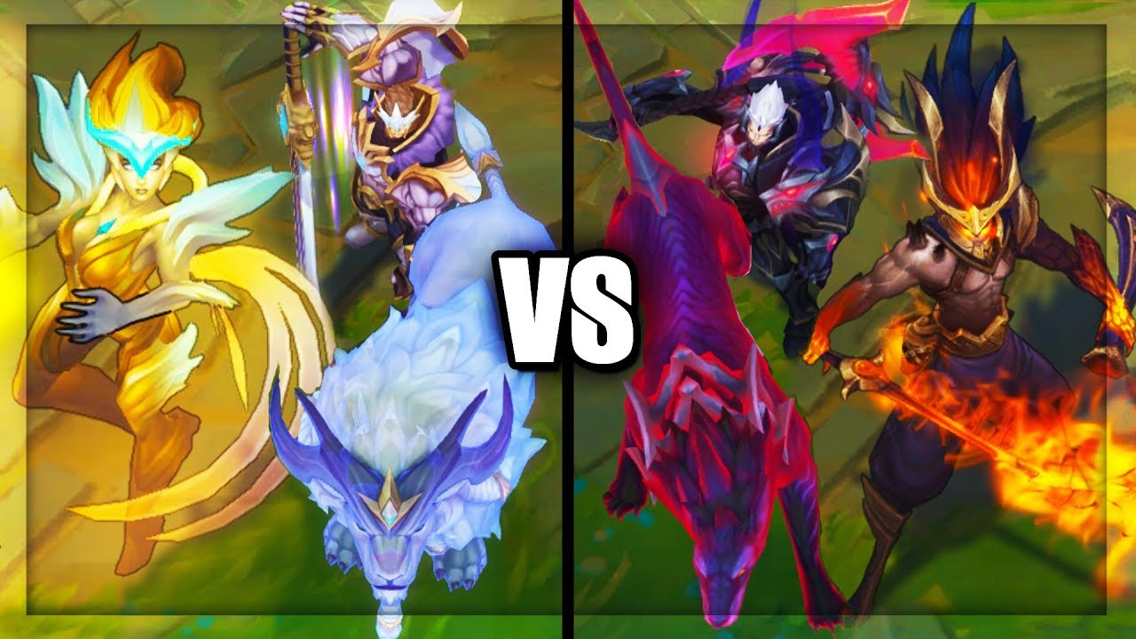 All VS Legendary Skins Spotlight God King Nightbringer Dawnbringer ...