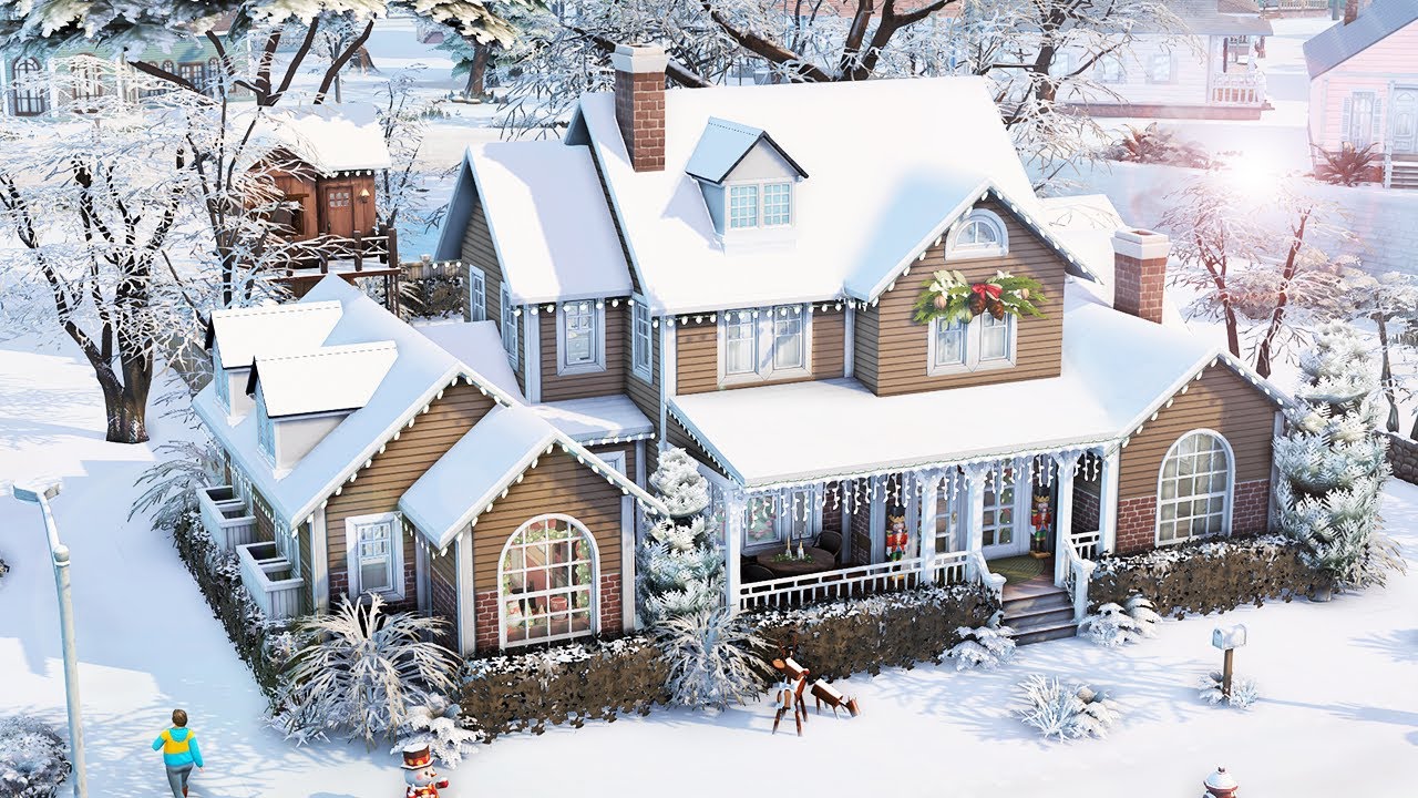 Big Family Christmas 🎄 || The Sims 4: Speed Build - YouTube
