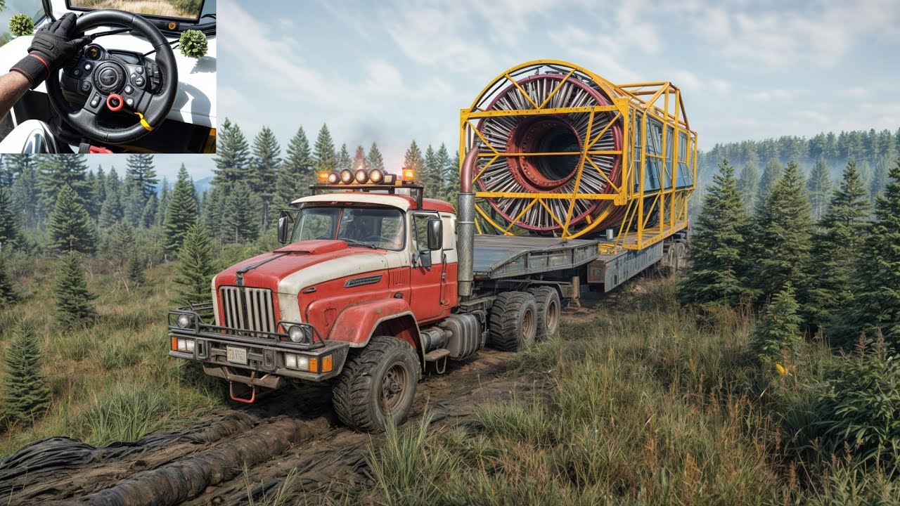 Tayga 6436 - Hauling a Turbo Generator on a Muddy Road | SnowRunner ...