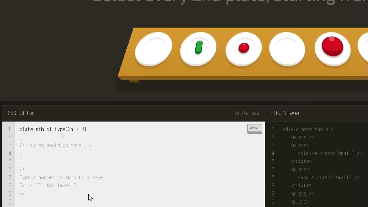 24 08 28, HTML, CSS 강좌, 80강, 문제 : 선택자 연습 튜토리얼 - CSS DINER, 20~26 - YouTube