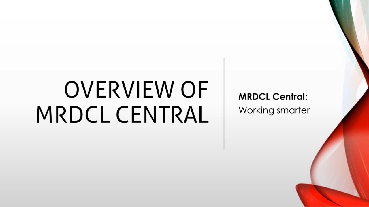 MRDCL Central: Cen-01 - Overview of MRDCL Central - YouTube