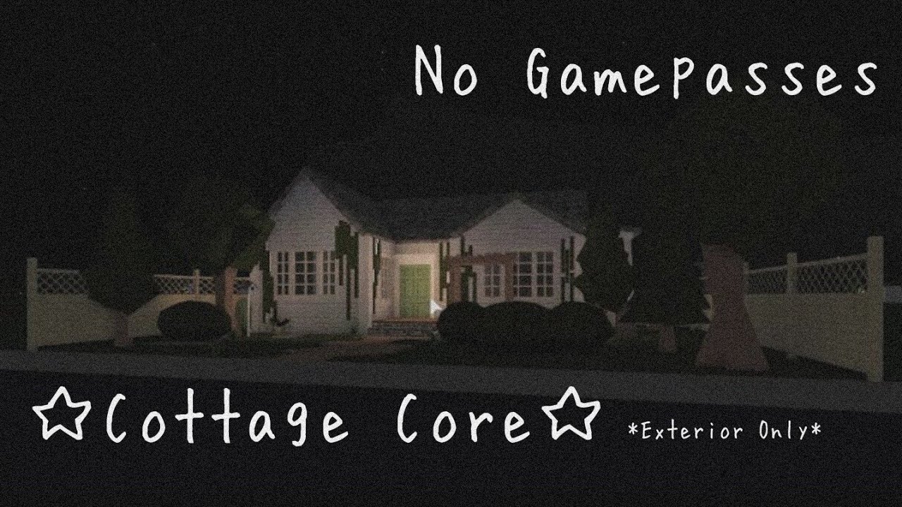 Cottage Core (Exterior Only) (Detailed) (Bloxburg Speed Build) - YouTube