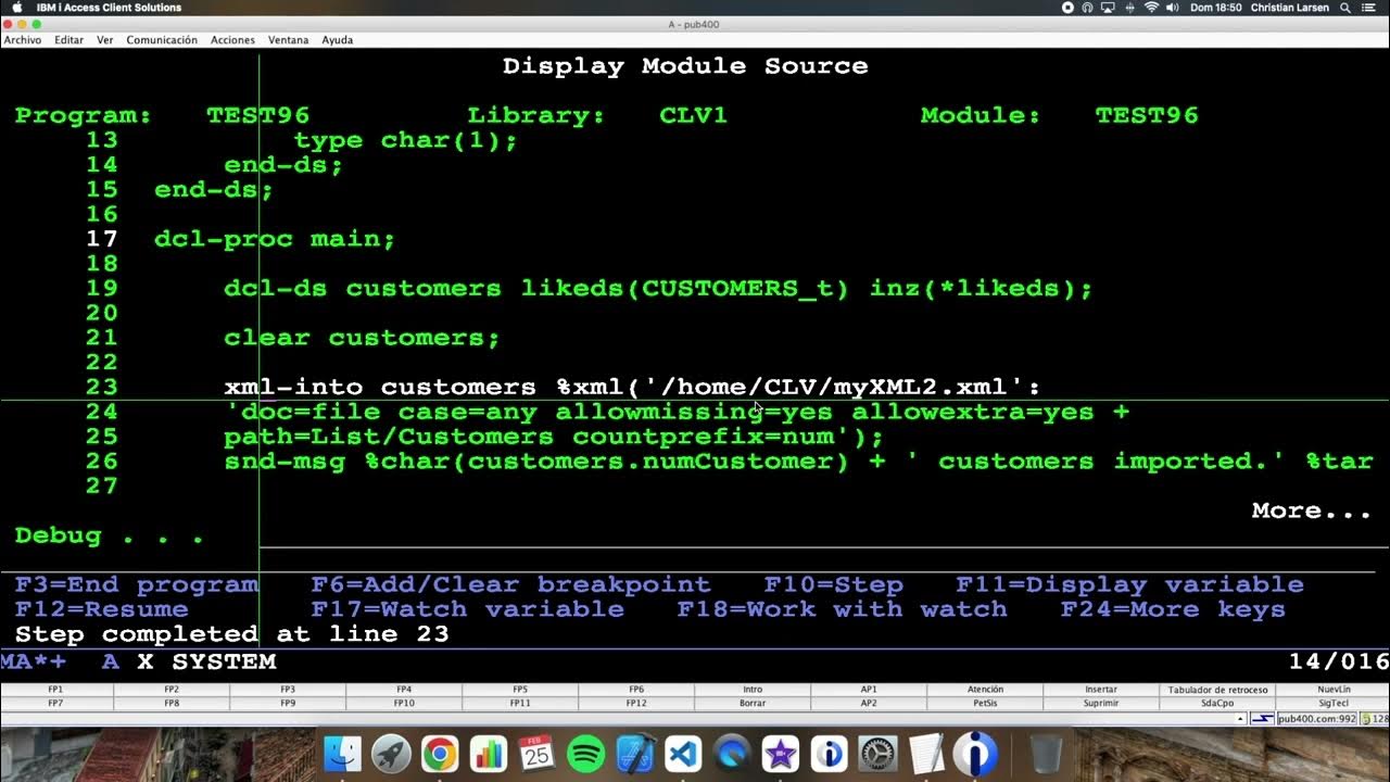 Coding in RPG (IBM i/AS400). Using xml-into to import XML documents. - YouTube