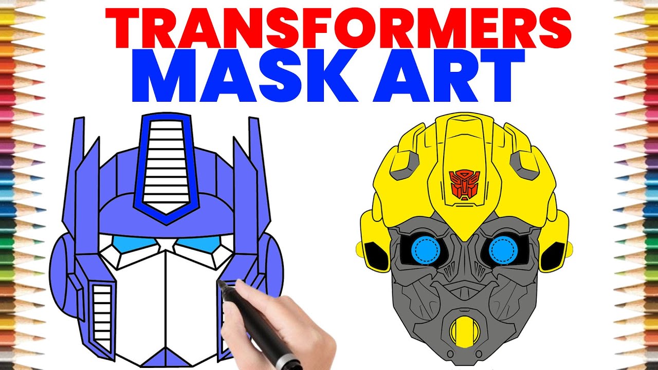 Cool Transformers Masks! ️ Optimus Prime & Bumblebee Drawing Fun - YouTube
