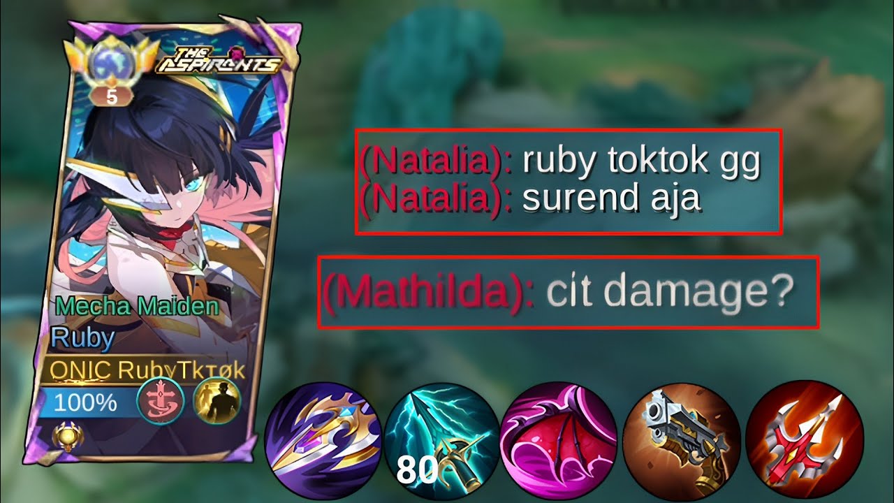 Detik-detik Ruby Jadi Hero Haram Pakai Item Ini | Ruby Full Damage Di Luar Nalar - YouTube