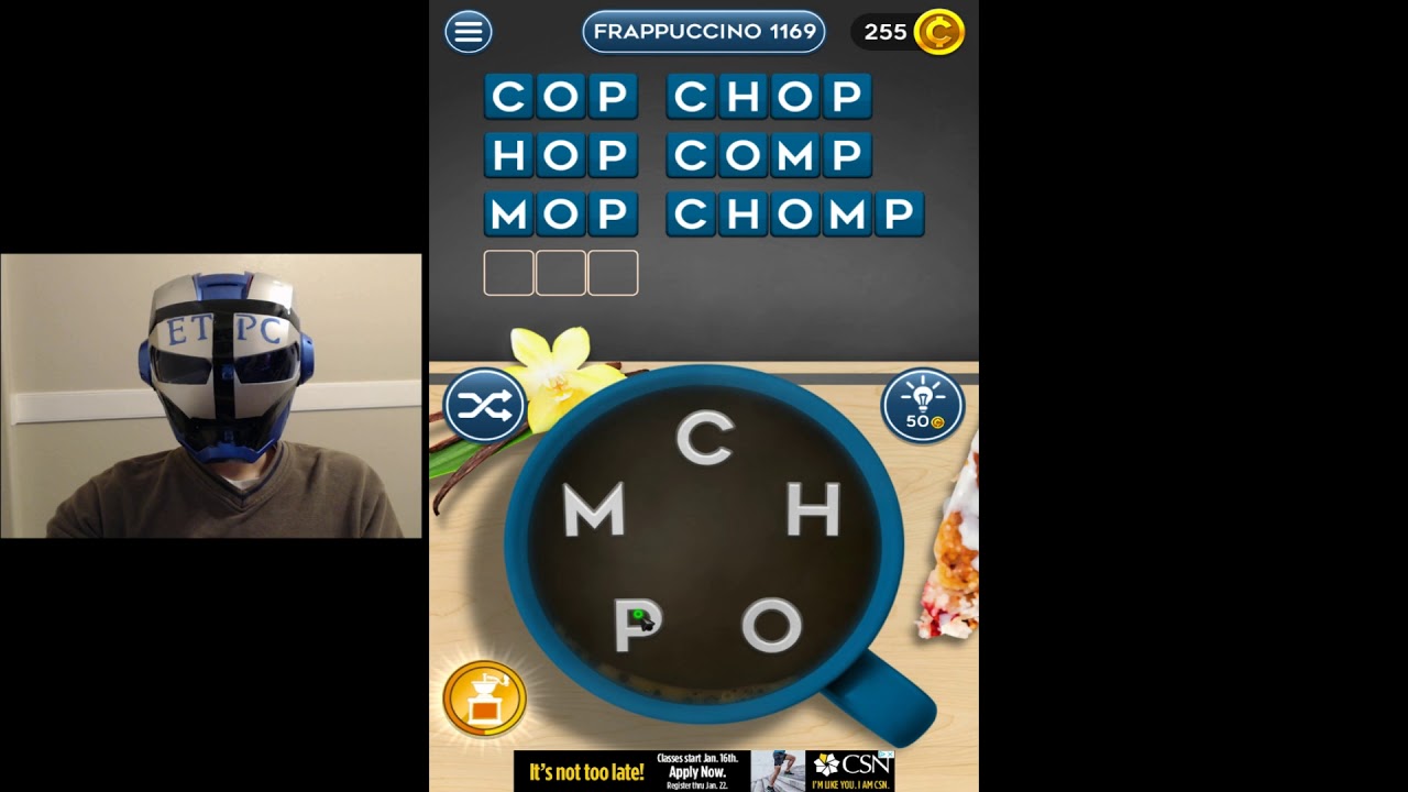 WORD MOCHA FRAPPUCCINO LEVEL 1169 ANSWERS - YouTube