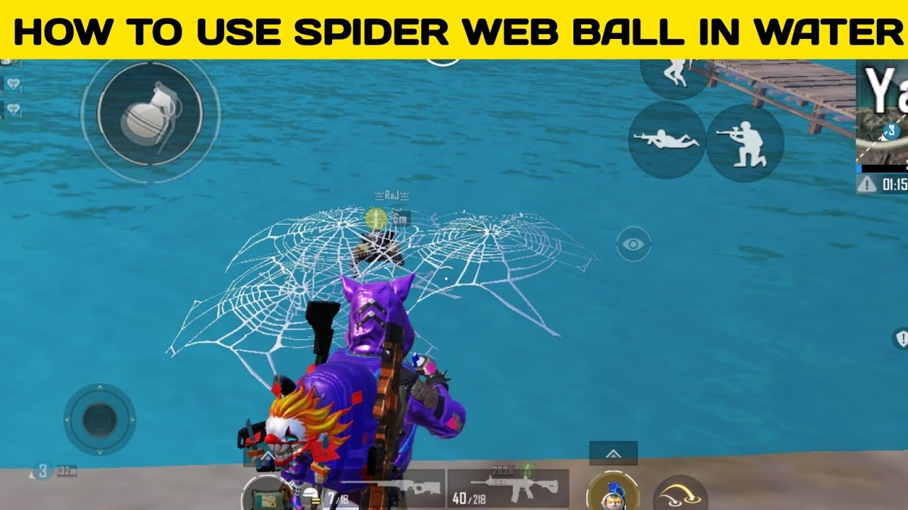 How to Use Spider Web Ball In Under Water | Spider Man Mode Tips ...