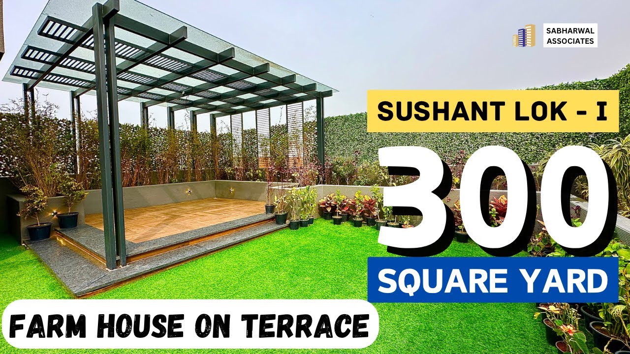 Mini Farm House | 300 Sq Yard Builder floor in sushant lok - I Gurgaon ...