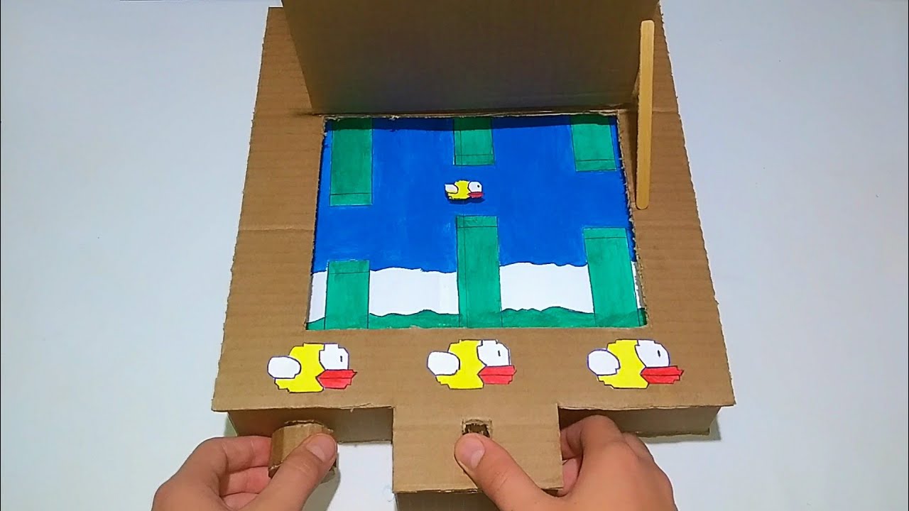 FLAPPY BIRD FEITO COM PAPELÃO! VEJA COMO FAZER - YouTube