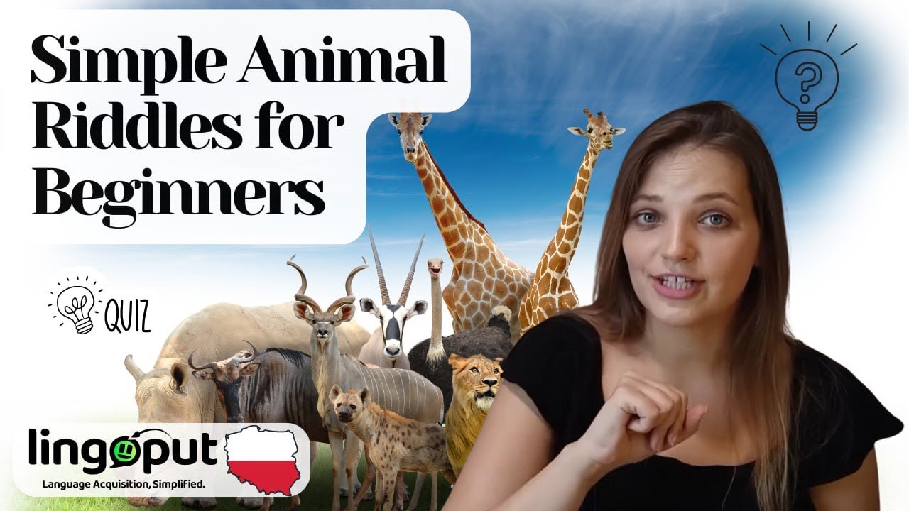 Simple Animal Riddles for Beginners - Polish Comprehensible Input - YouTube