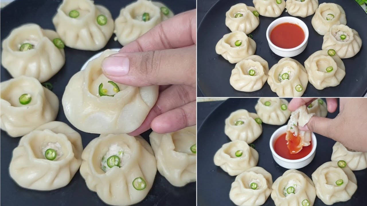 নরম তুলতুলে চিকেন মোমো | chicken momo recipe |easy and simple way ...