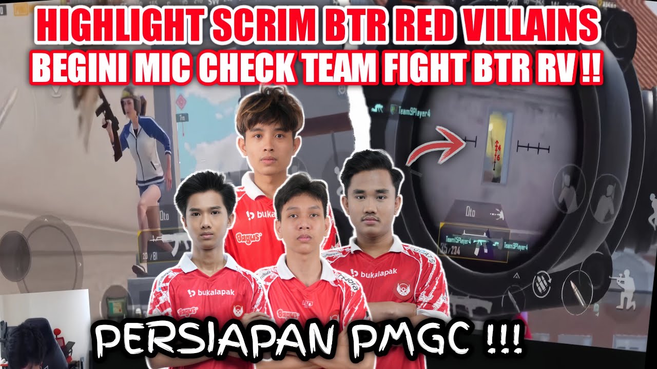 HIGHLIGHT BEGINI MIC CHECK SCRIM BTR RV TEAM FIGHT PERSIAPAN PMGC ...