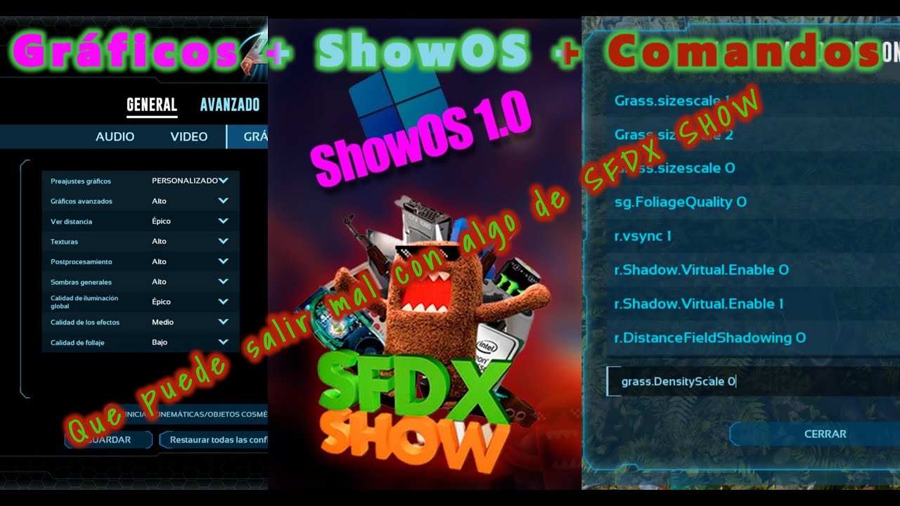 SFDX SHOW y su ShowOS MEJORAN MI ARK ASCENDED A NIVEL DIOS - YouTube