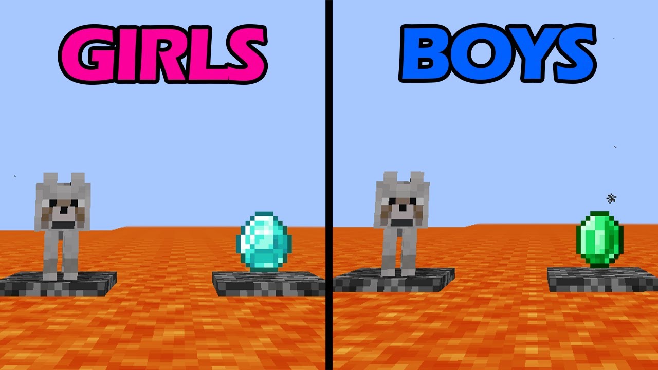 who will a boys and a girls save in minecraft - YouTube