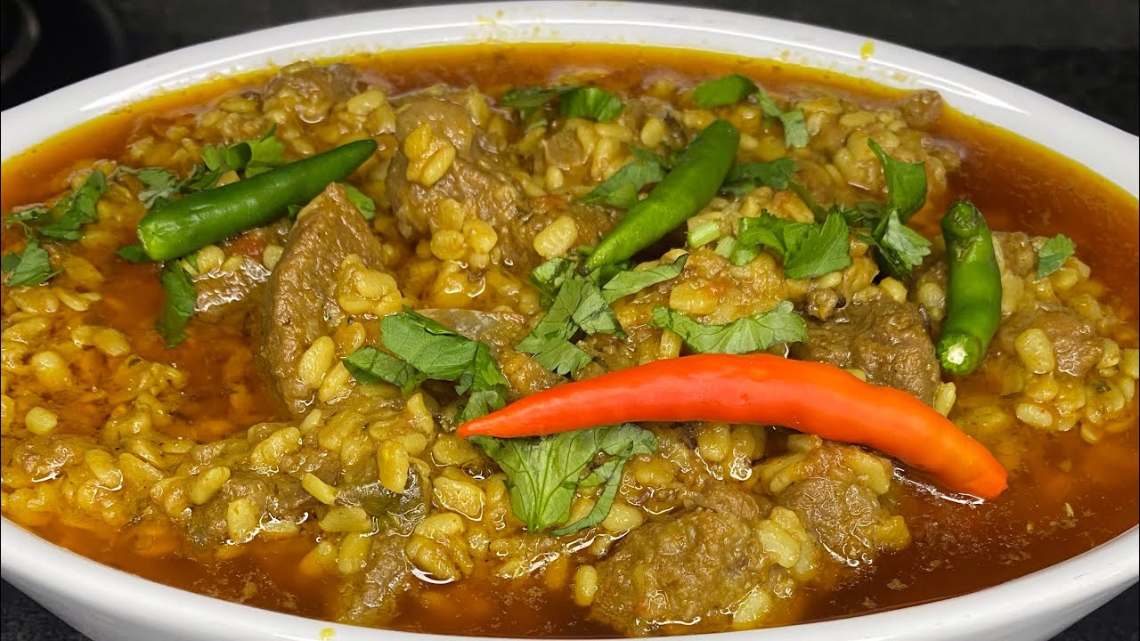 Mutton & Dal Mash Recipe | Restaurant Style Mutton & Lentil Curry - YouTube