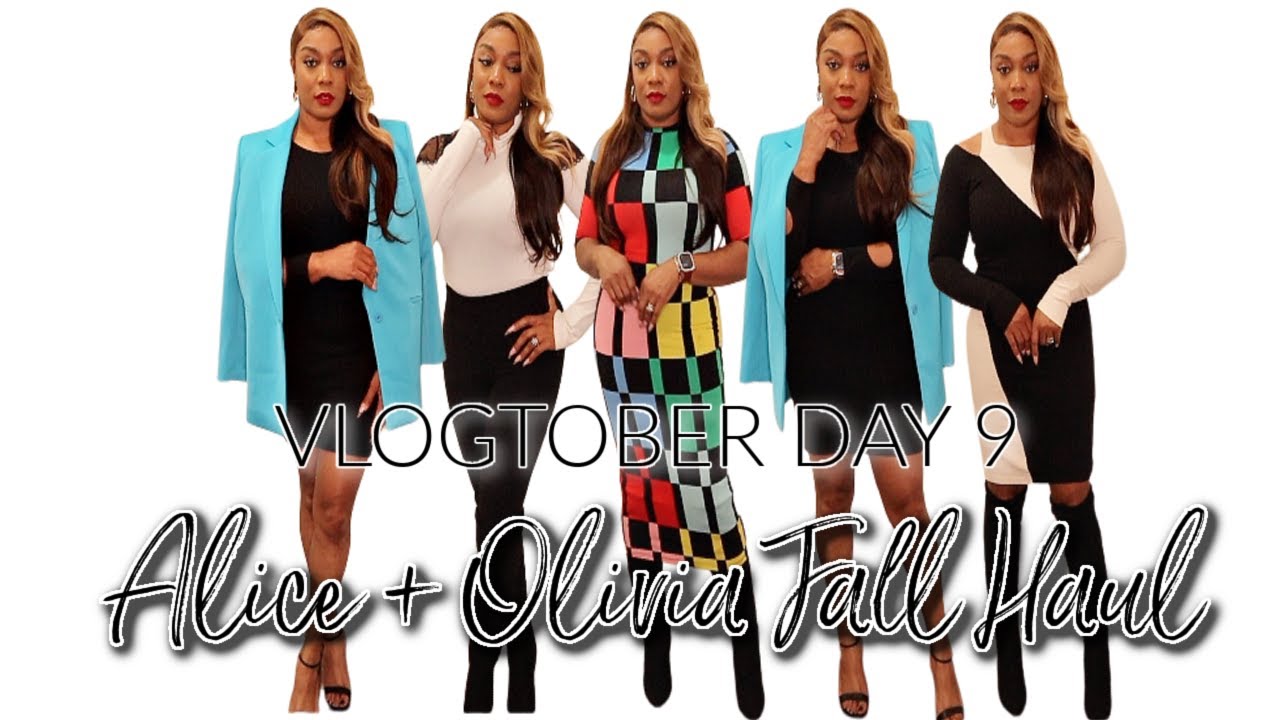 VLOGTOBER Day 9 | Alice + Olivia Haul | Fall Edition - YouTube