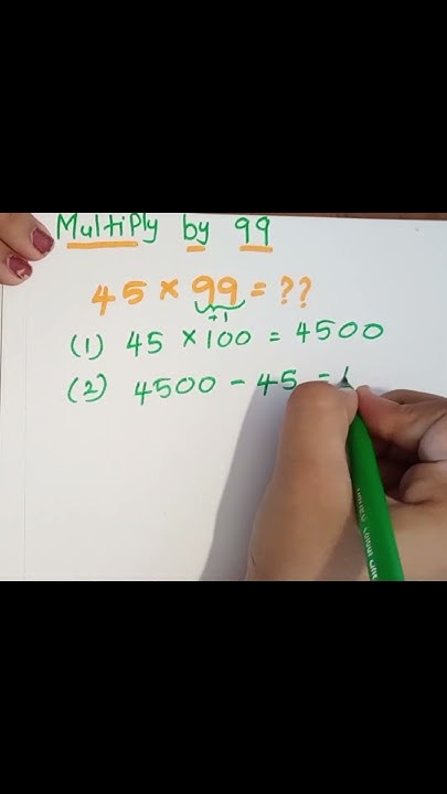 Part 1....this is so easy 😍Multiplying by 99....comment your answer...share with your friends ...