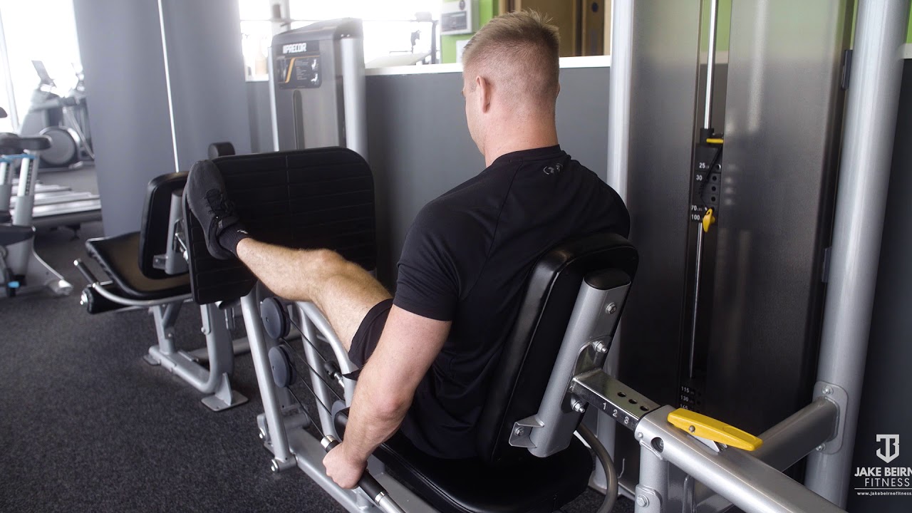 Horizontal Leg Press (Single Leg - High Foot) - YouTube