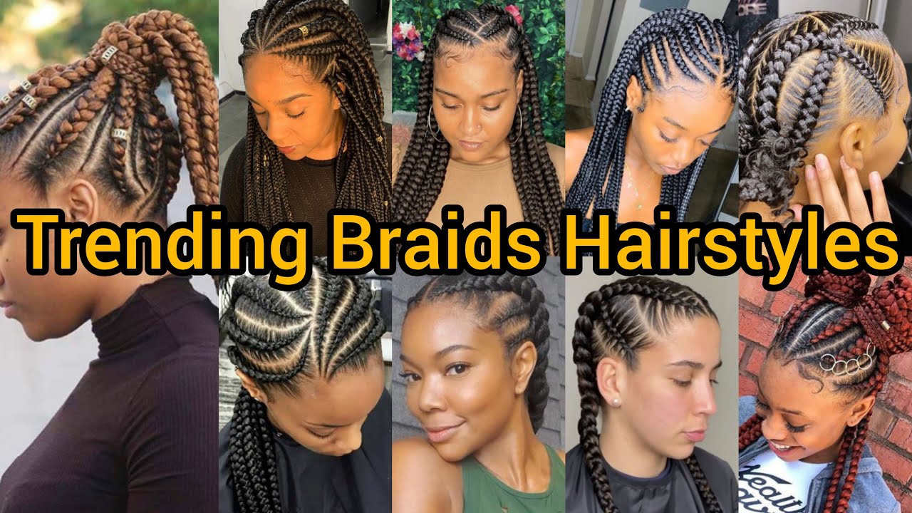 Beautiful Straight Back Cornrow Braids | Long Braided Hairstyles ...