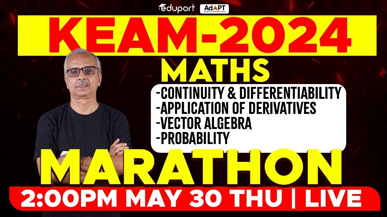 KEAM 2024 Maths | Marathon - 2 | Eduport KEAM - YouTube