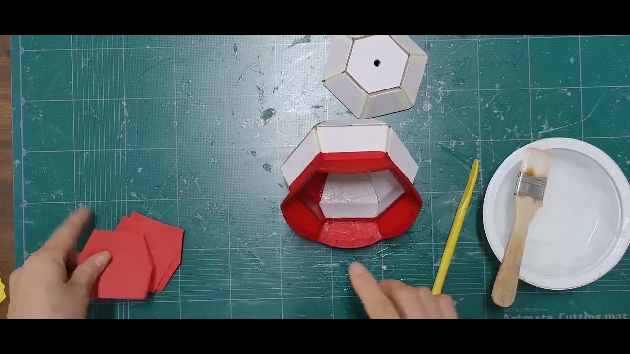 한지이야기 한지공에 kit 복항아리만들기(소) D.I.Y Korean paper craft - YouTube