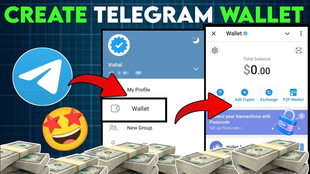 telegram wallet create | telegram wallet create easily | telegram wallet kese banaye - YouTube