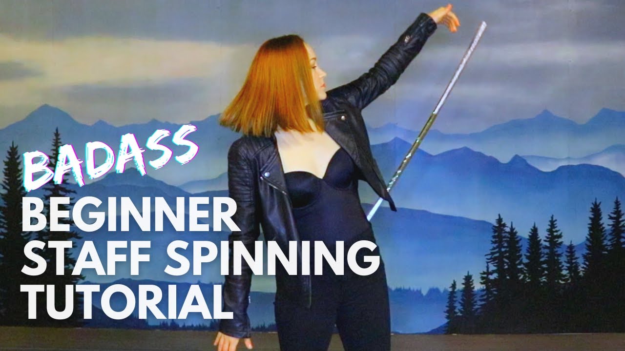 Tick Tock [EASY] - BEGINNER STAFF SPINNING TUTORIAL | Michelle C. Smith ...