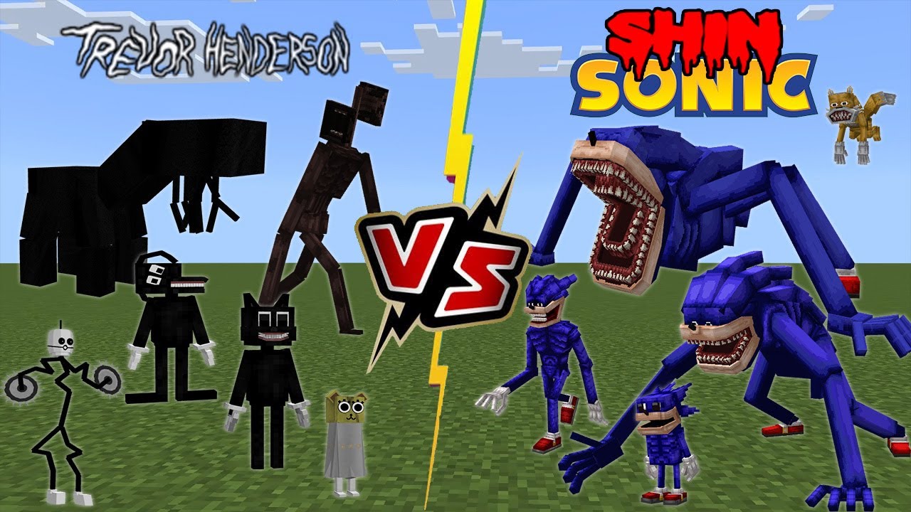 Shin Sonic VS Trevor Henderson Creatures [Cartoon Cat, Cartoon Dog ...